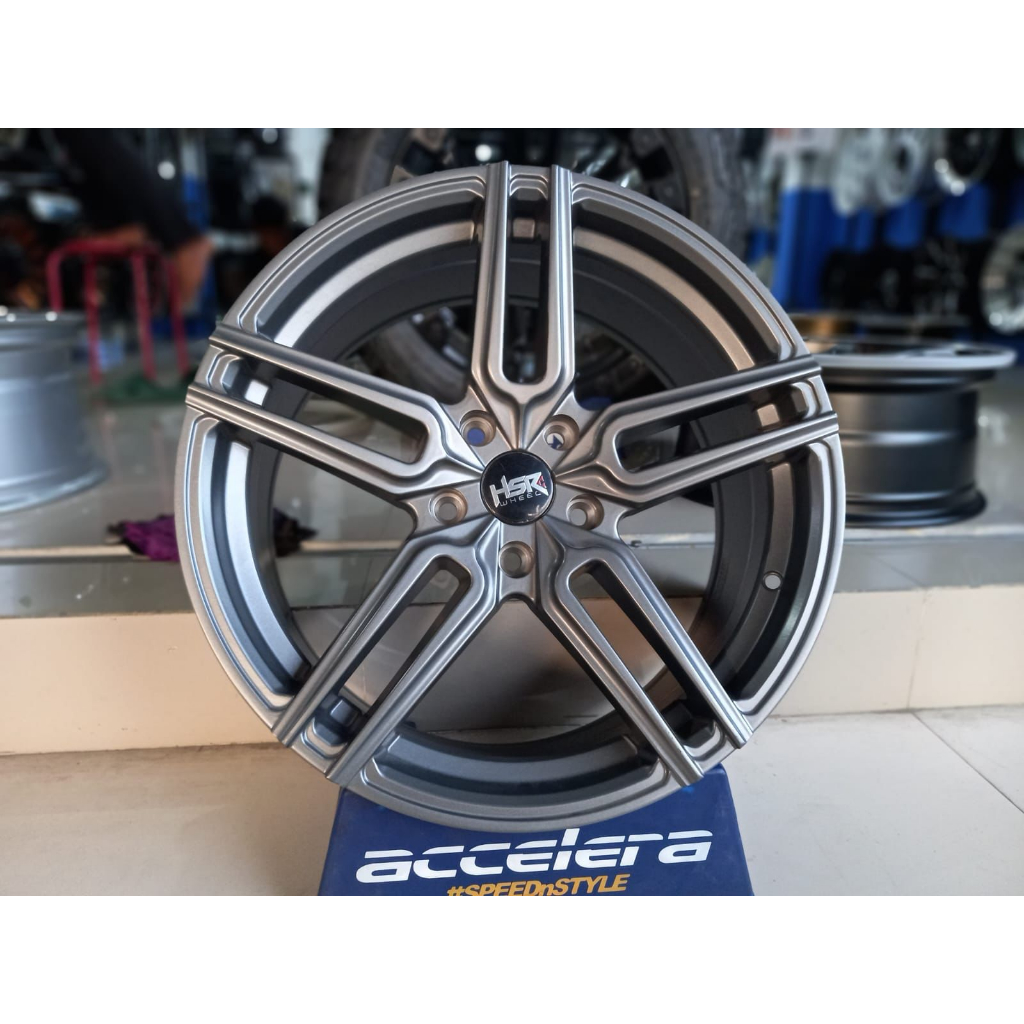 Jual Velg Ring 18 Model Palang Bintang Pelek Hsr Gems Warna Grey Hole ...