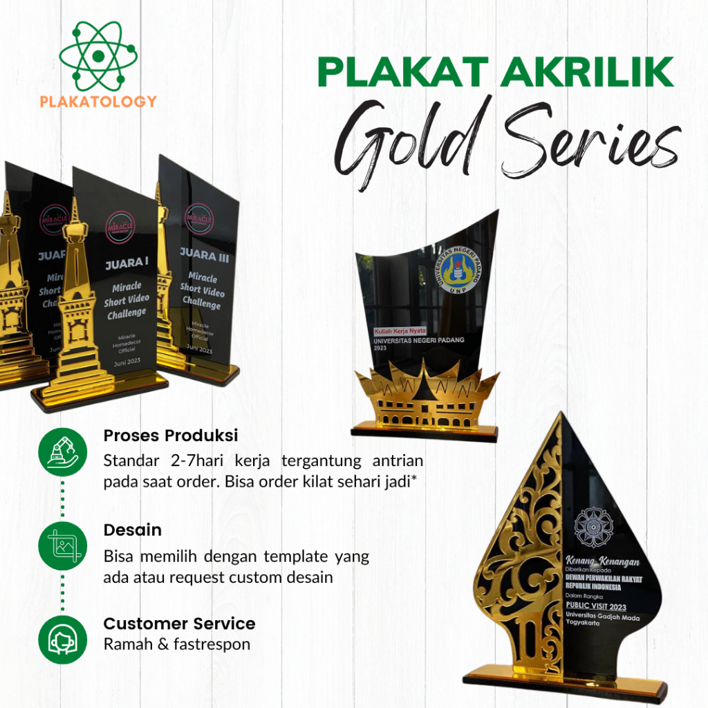 Jual PLAKAT AKRILIK GOLD SERIES / PLAKAT ACRYLIC MEWAH / PLAKAT ACRYLIC ...