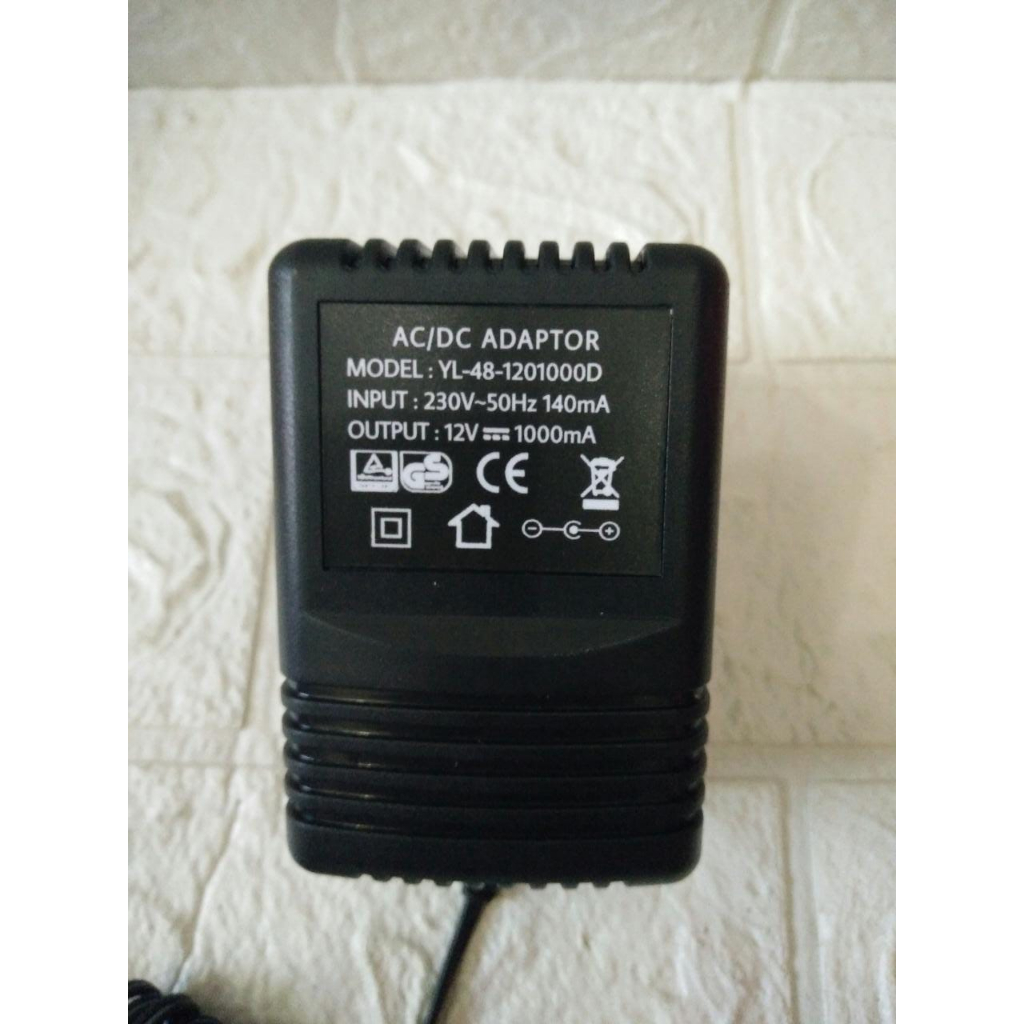 Jual AC/DC ADAPTOR 12V 1000mA model : YL-48-1201000D | Shopee Indonesia