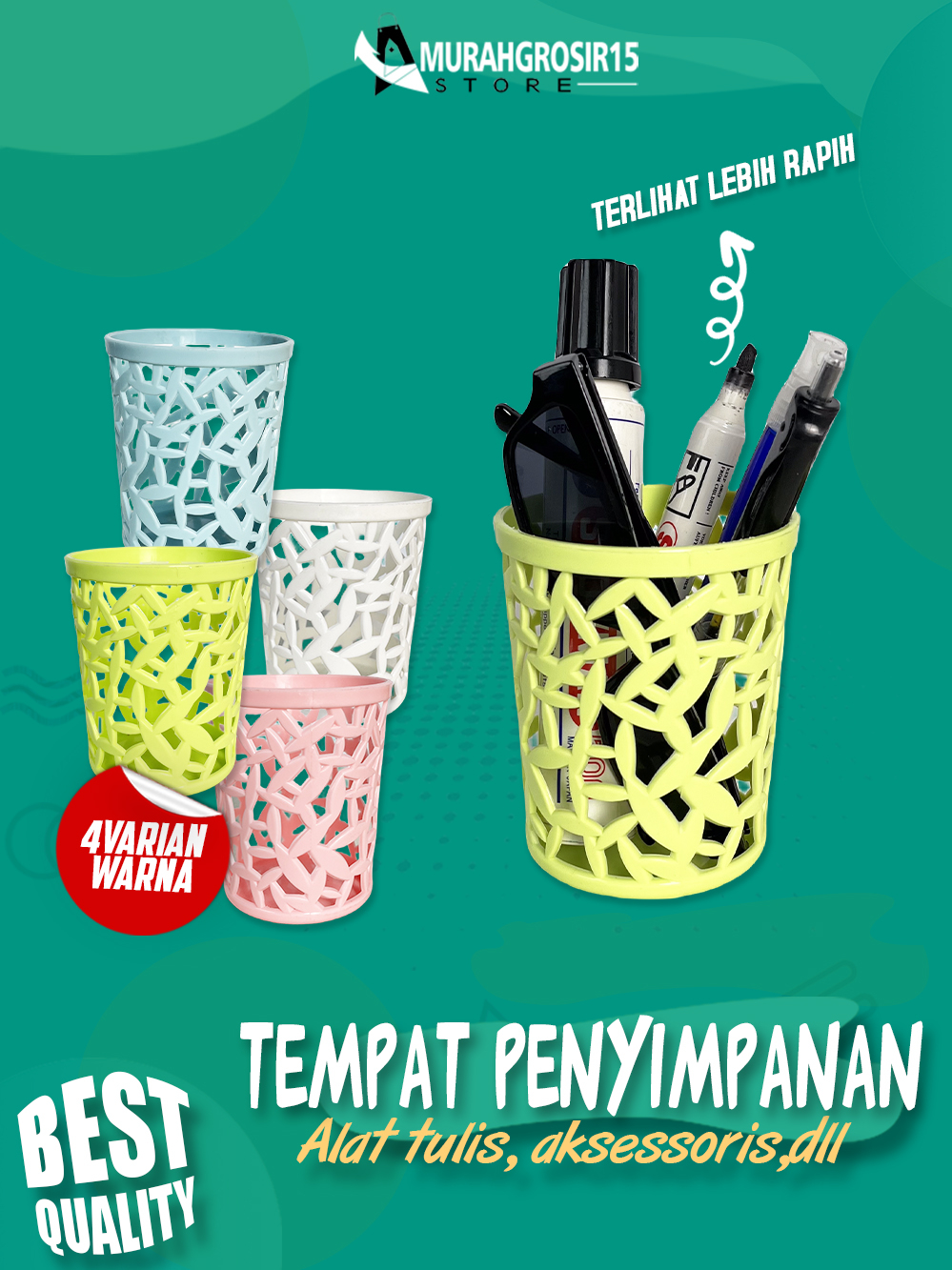 Jual Desk Pen organizer Kotak Tempat Pensil kotak Pulpen | Shopee Indonesia