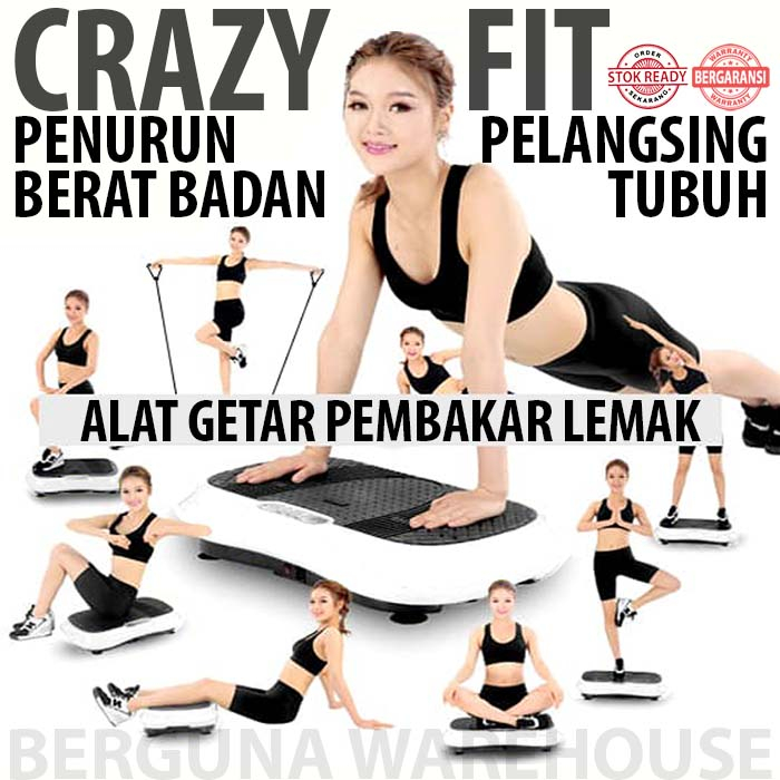 Jual Crazy Fit Alat Pembakar Lemak Getar Pelangsing Badan Olahraga ...