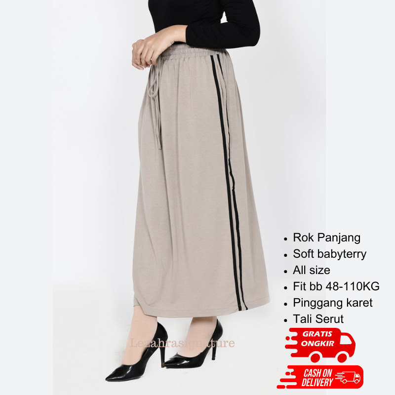 Jual Rok Muslim Wanita Sporty Training Spandex Stretch Fit XL Panjang ...