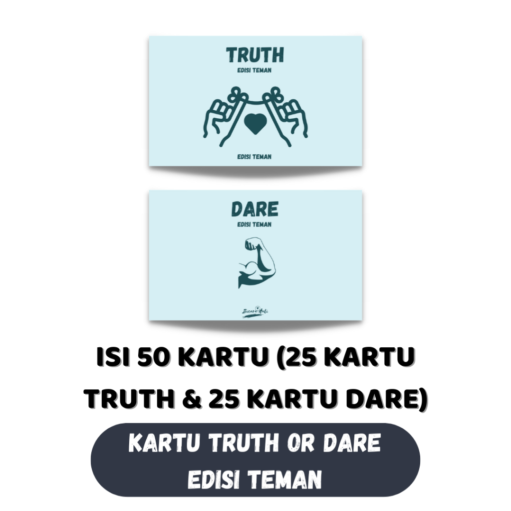 Jual Bicara Hati - Kartu Permainan Truth or Dare - Kartu Truth or Dare ...