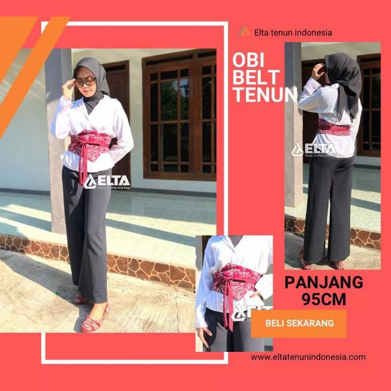 Jual Obi belt Tenun Etnik / Baju spesial edisi kemerdekaan / Seragam ...