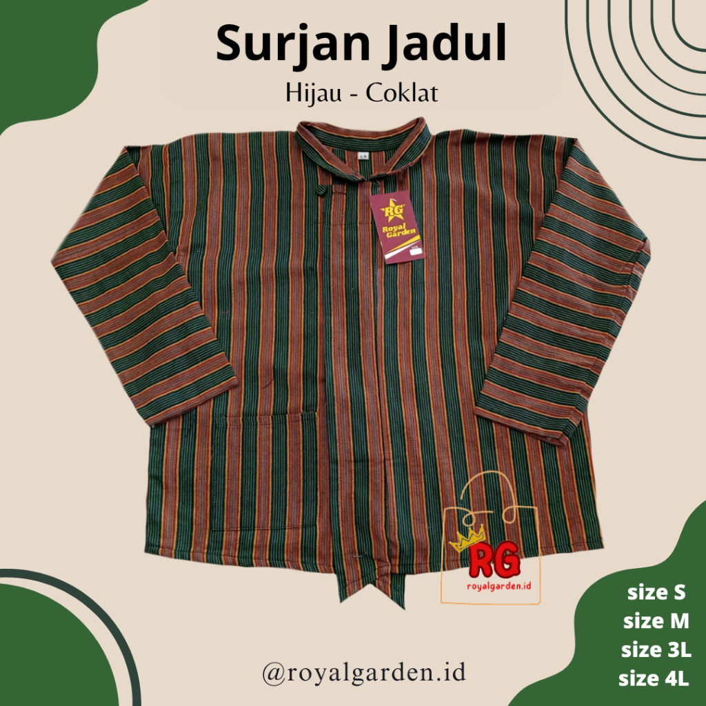 Jual Promo Surjan Baju Adat Jawa Jadul Tradisional GROSIR ROYALGARDEN ...