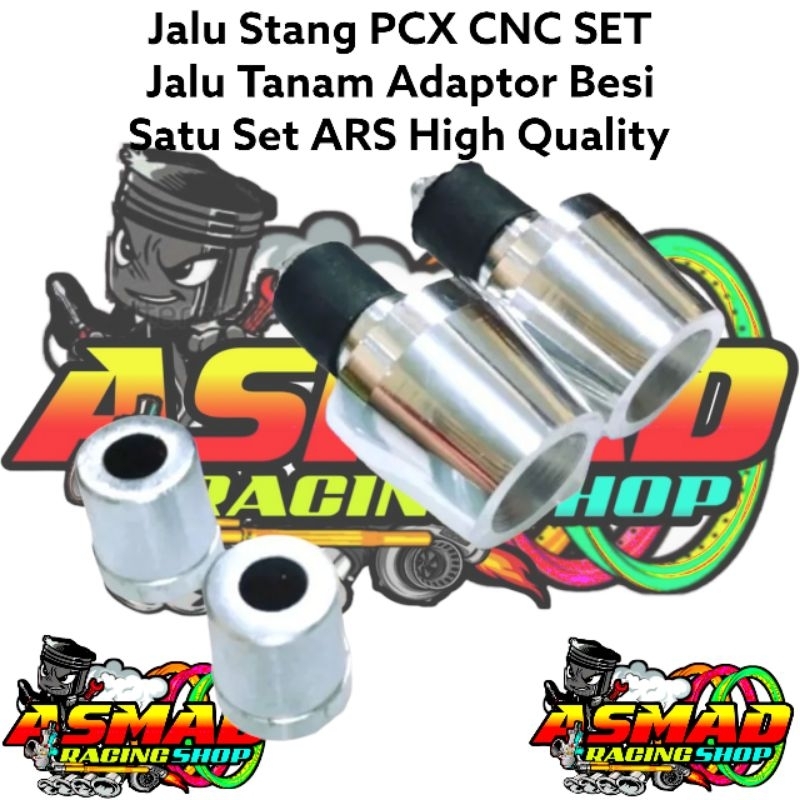 Jual Jalu Stang PCX CNC SET Jalu Tanam Adaptor Besi Satu Set ARS High Quality | Shopee Indonesia