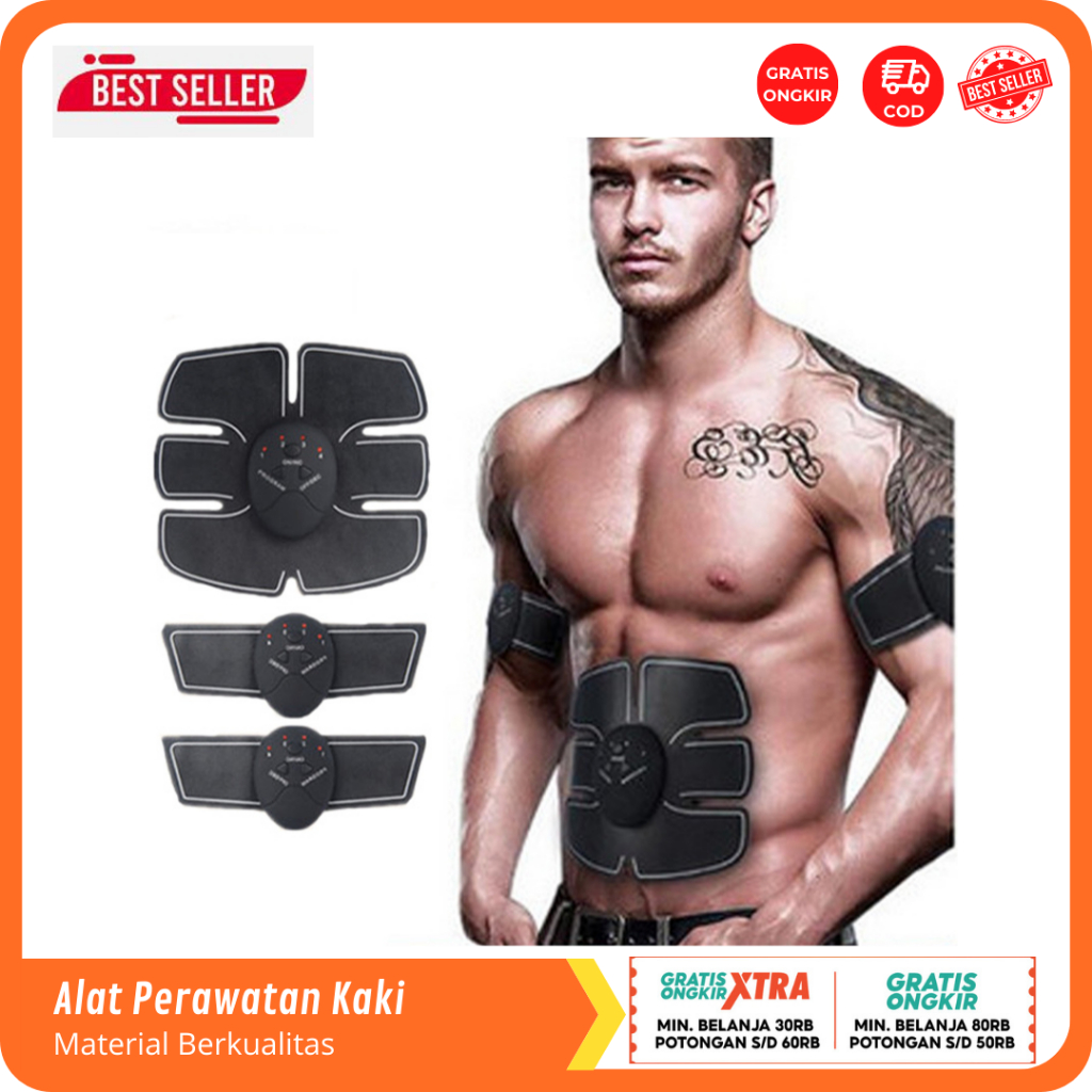 Jual Alat Stimulator Terapi Badan Kekar Berisi EMS Otot Six Pack ABS ...