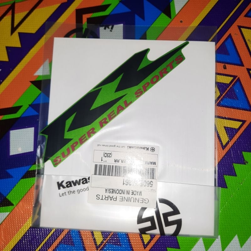 Jual STIKER STRIPING BODY SAMPING BELAKANG NINJA RR NEW HIJAU ORIGINAL ...