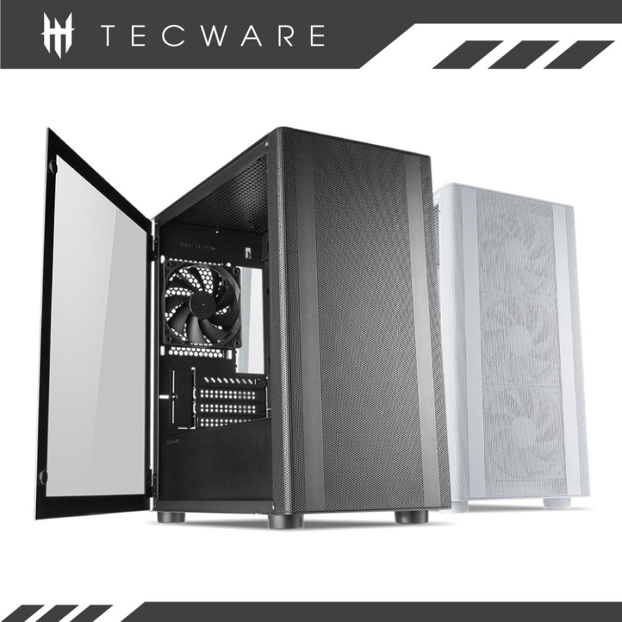 Jual TECWARE FLATLINE TG MK2 - Clean & Seamless mATX Case / Casing PC ...