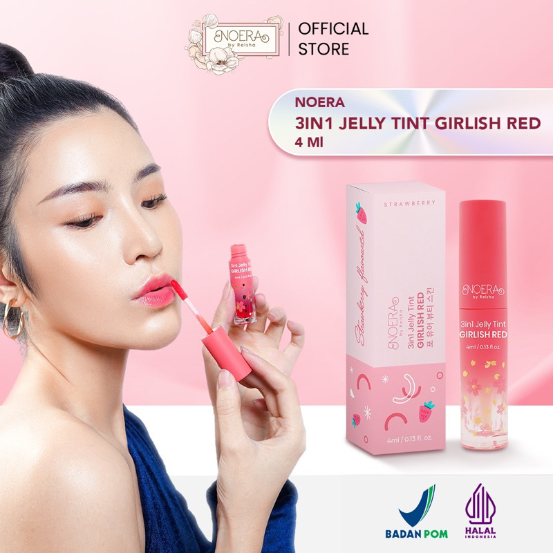 Jual Noera 3 In 1 Jelly Tint Girlish Red | Lip Tint Jelly | Shopee ...
