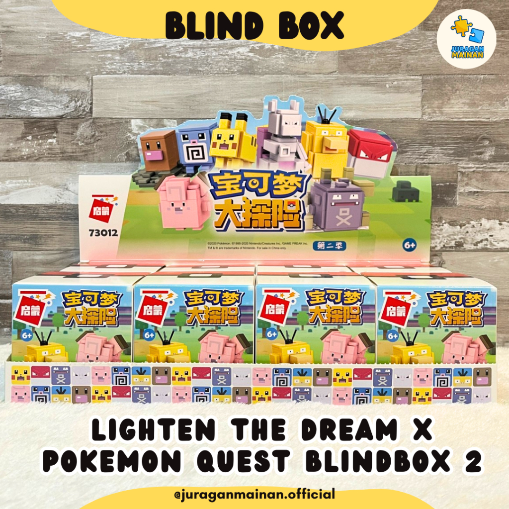 Jual QMAN TOYS Pokemon Quest Blindbox 2 - Bricks Brick Blocks Block Toy Mainan edukasi anak dan ...