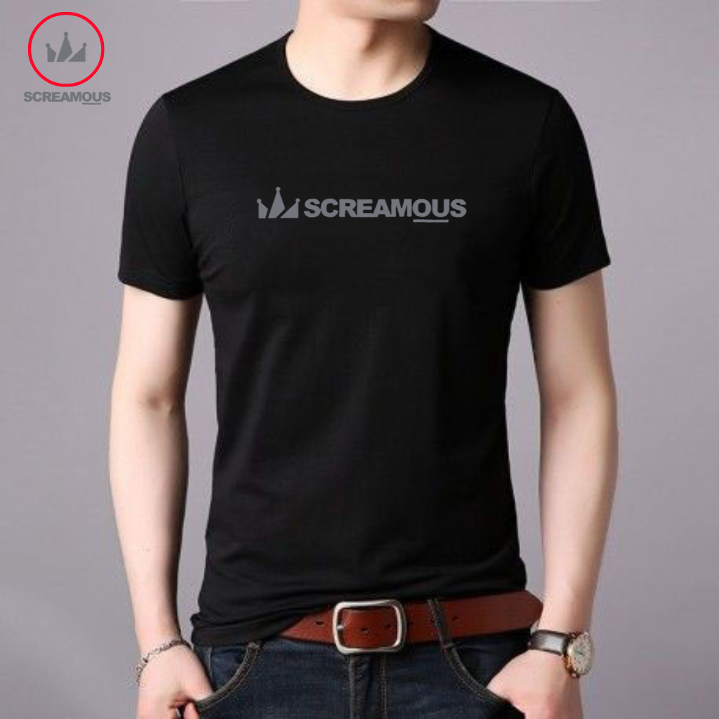 Jual Kaos Screamous Distro-Screamous T-Shirt LEGEND BLACK ON BLACK DOFF ...