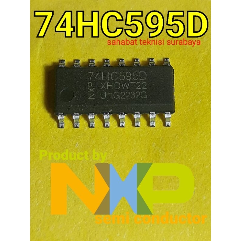 Jual IC 74HC595 74HC595D SOP-16 SMD 8-bit Shift Register Chip | Shopee ...