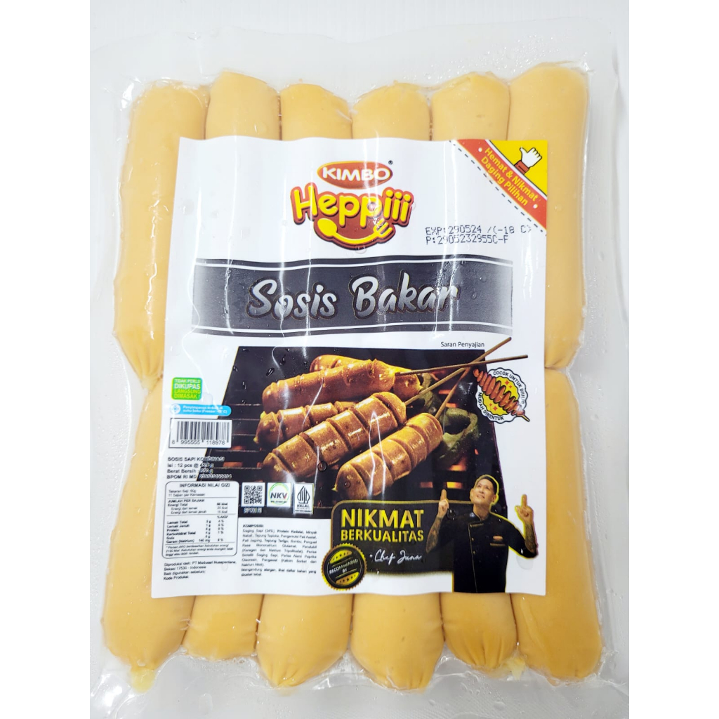 Jual KIMBO HEPPIII SOSIS SOSIS BAKAR (ISI 12) 500 GR | Shopee Indonesia