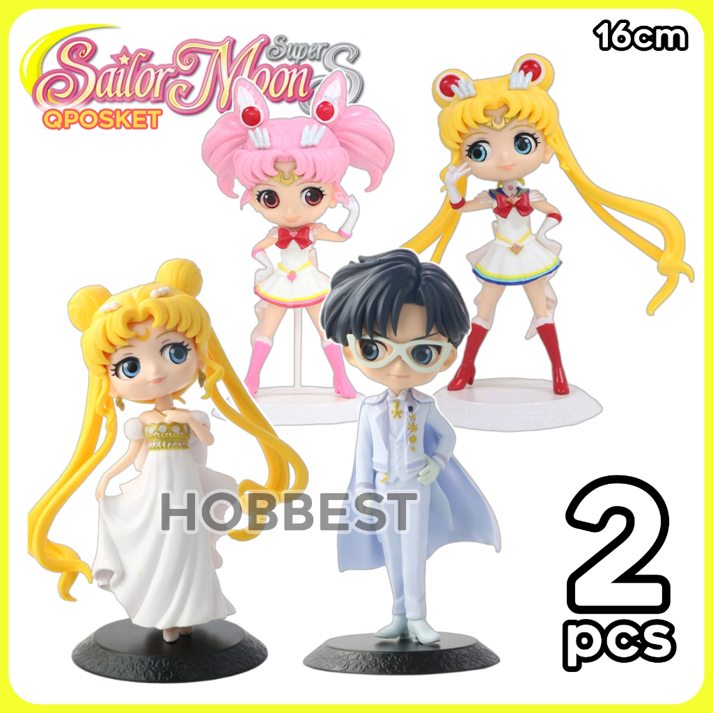 Jual Action Figure QPOSKET SAILOR MOON set isi 2 pcs - Miniatur ...