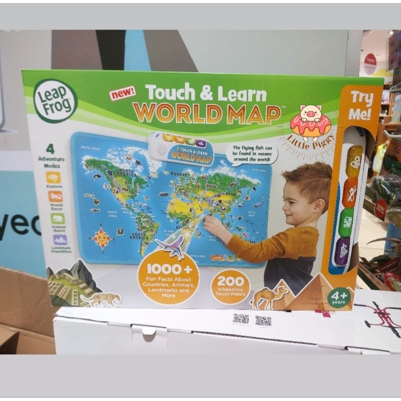 Jual Leapfrog touch and learn world map | Shopee Indonesia