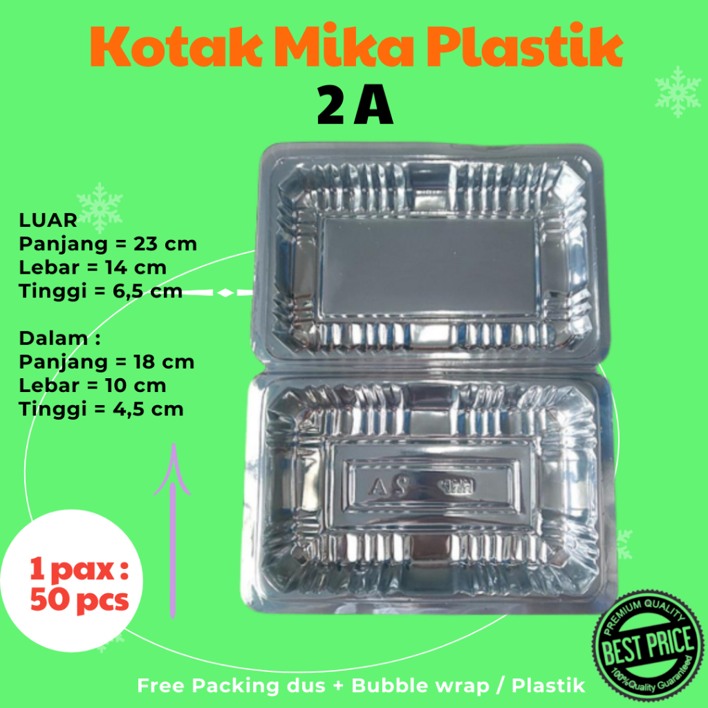 Jual MIKA 2A PLASTIK MIKA KEMASAN TEMPAT MAKANAN KUE BOLU NASI MIE isi ...