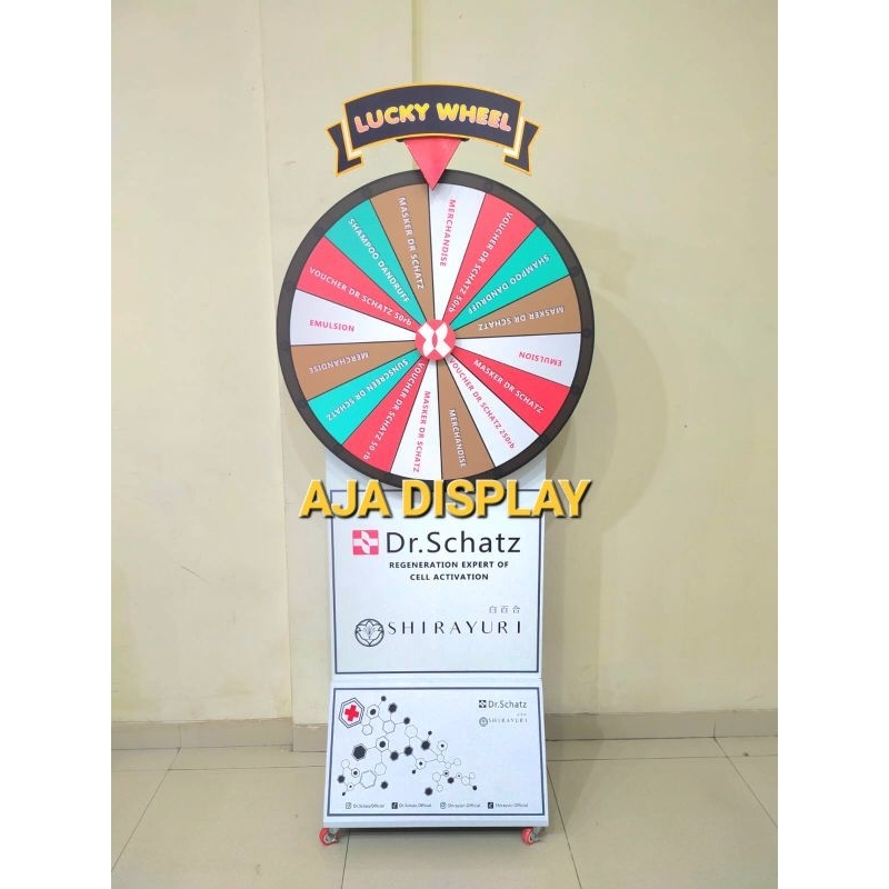 Jual WHEEL OF FORTUNE CUSTOM CETAK STIKER STAND 80CM - RODA UNDIAN ...
