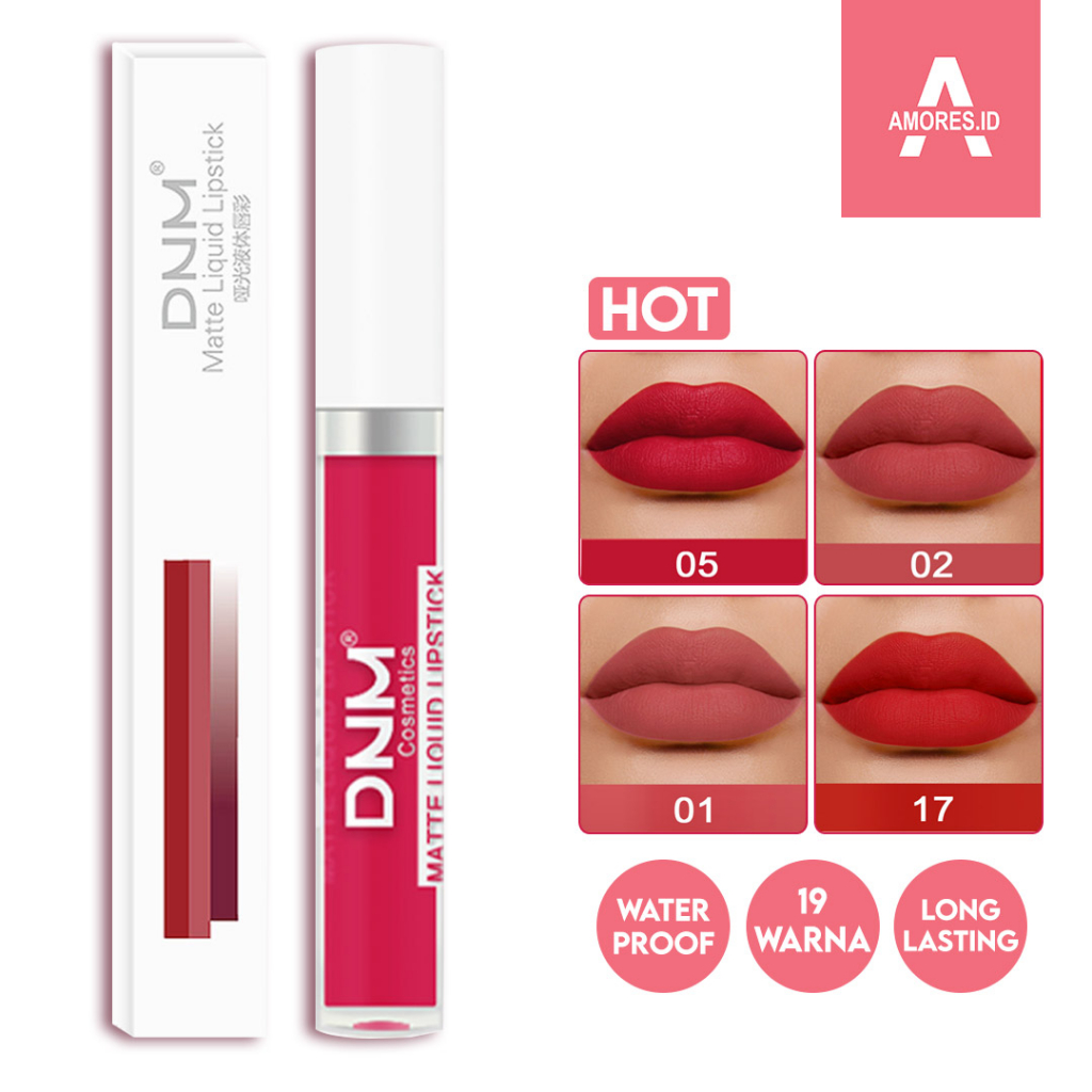 Jual DNM LISPTIK MATTE LIPCREAM LIQUID LIPSTICK WATERPROOF & LONG ...