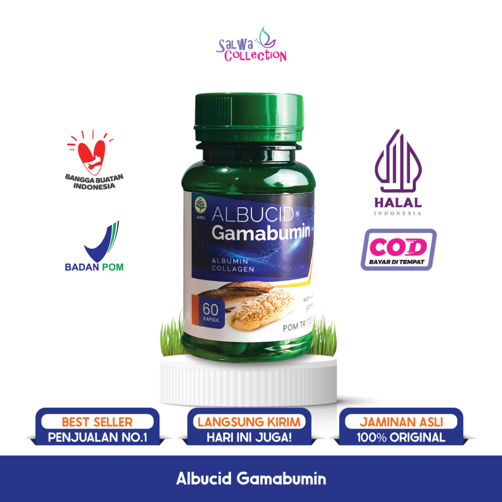 Jual Kapsul ALBUCID Ekstrak Ikan Gabus Sari Kutuk Plus Gamat Serbuk ...