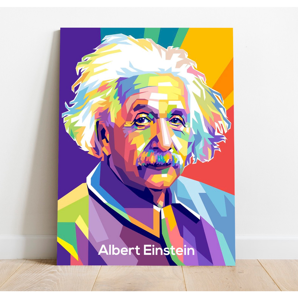 Jual Poster Albert Einstein Pop-Art Ilmuan Tokoh Dunia Color Warna ...