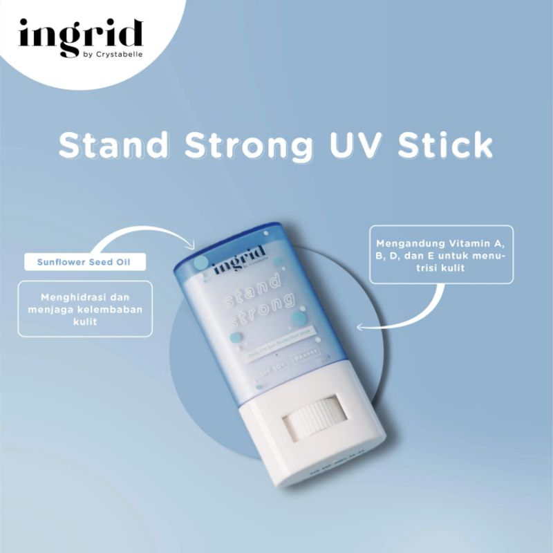 Jual Ingrid Stand Strong UV Stick Sunscreen (11g) | Shopee Indonesia