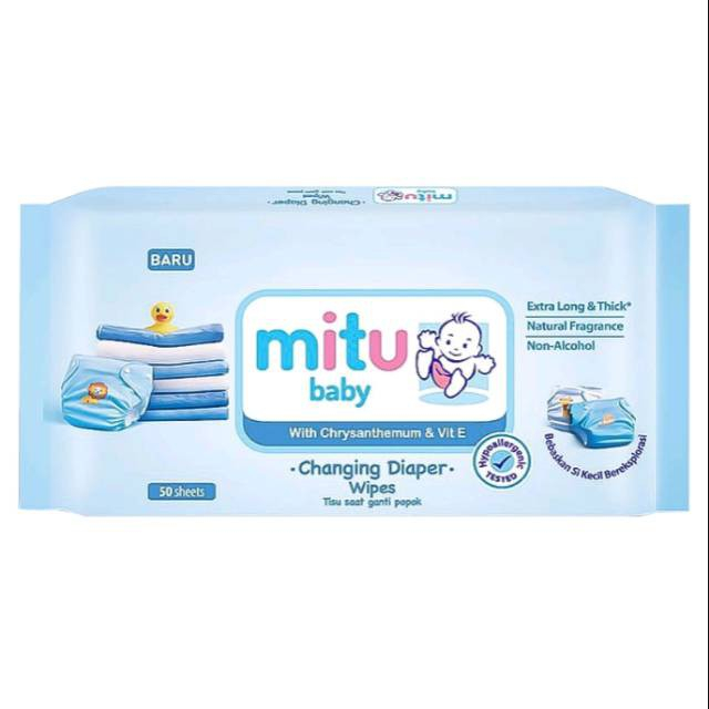 Jual MITU BABY EXTRA THICK 50'S BLUE / PINK | Shopee Indonesia