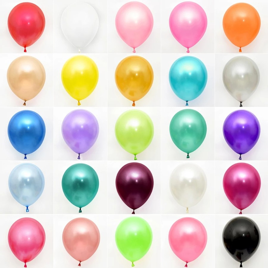 Jual (100 Pcs / 12" ) Grosir Balon Metalik 12 Inch / Balon Metalik 12 ...