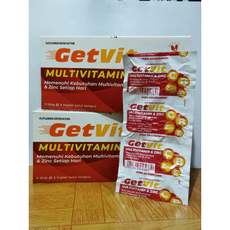 Jual GetVit MULTIVITAMIN & ZINC | Shopee Indonesia