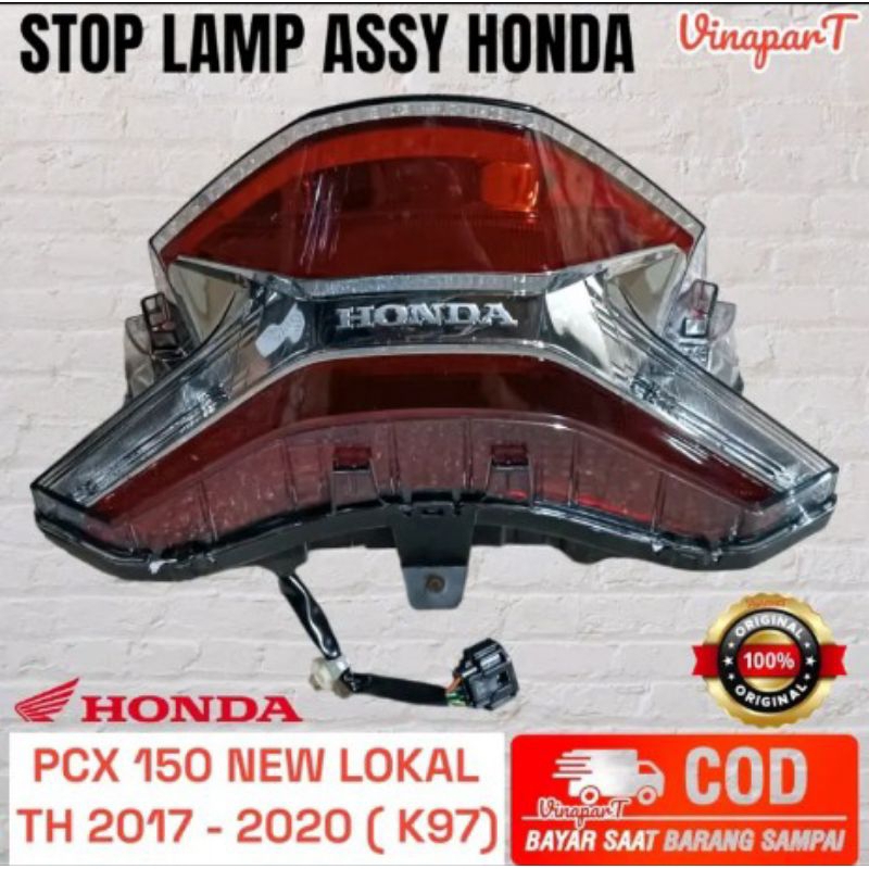 Jual stop lamp assy lampu stop belakang honda pcx 150 new k97 original ...