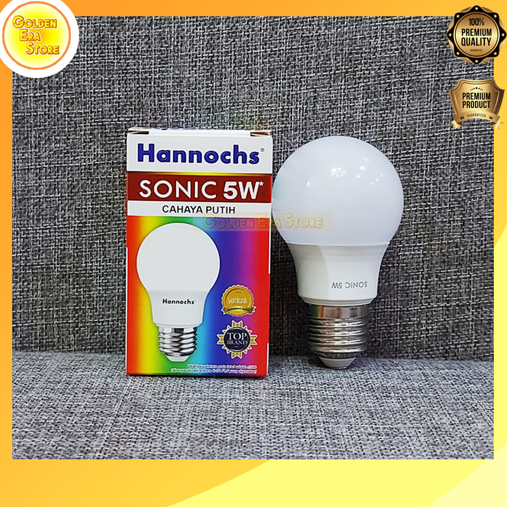 Jual HANNOCHS Lampu Led Sonic 5 Watt - Garansi 1 Tahun / lampu bohlam Hannochs CoolDayLight / 5 ...