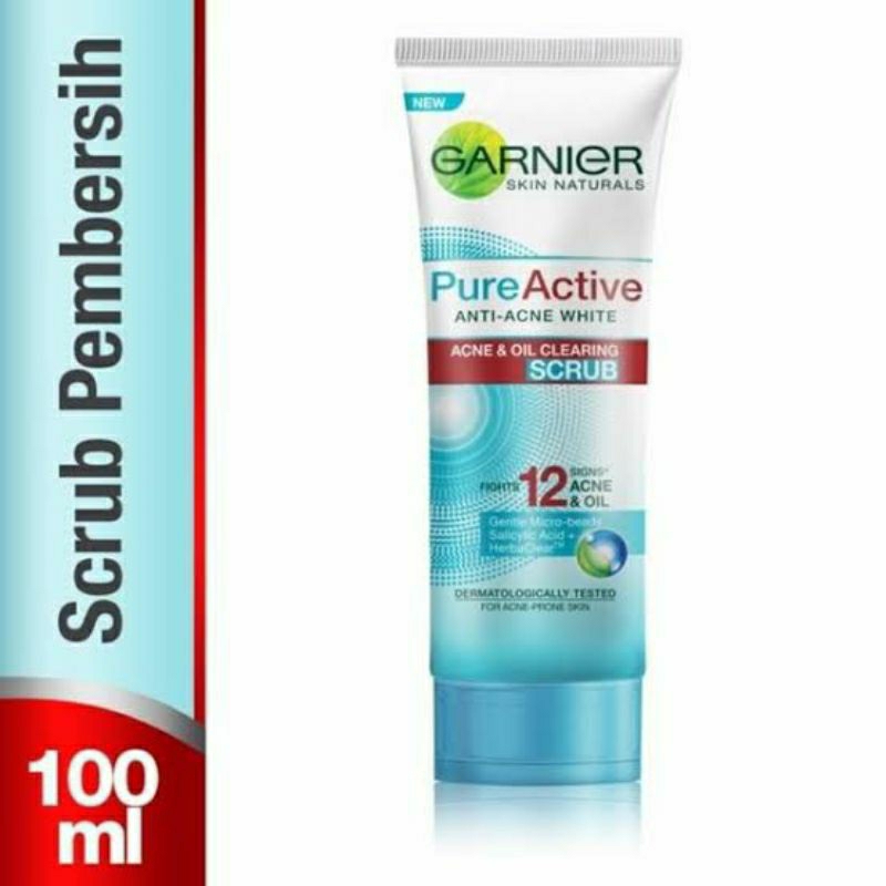 Jual Garnier Pure Active Acne & Oil Clearing Scrub (100mL) | Shopee ...