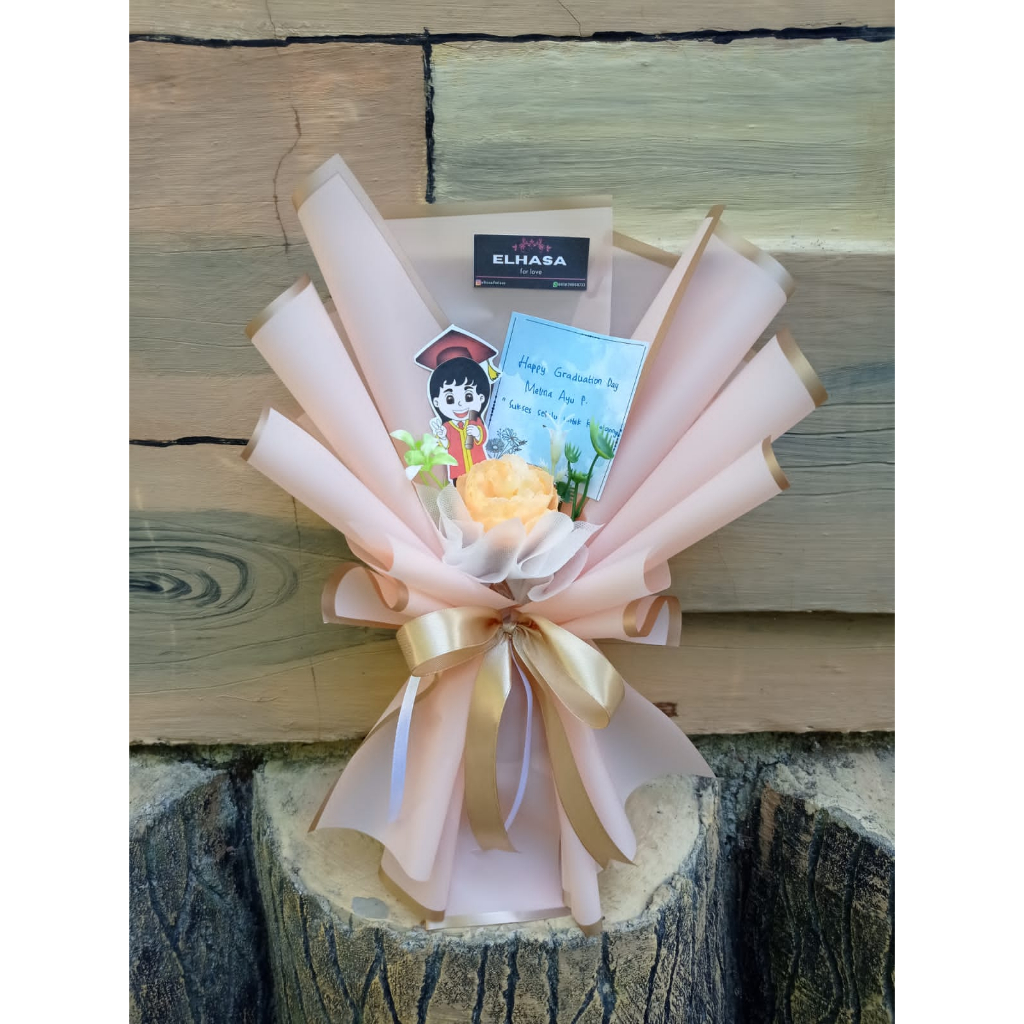 Jual Buket wisuda - Buket sempro - Buket graduation - Buket topper ...