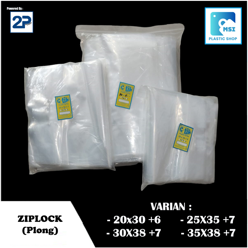 Jual Plastik KLIP Plong Ziplock 20x30+6 - 25x35+7 - 30x38+7 | Plastik ...