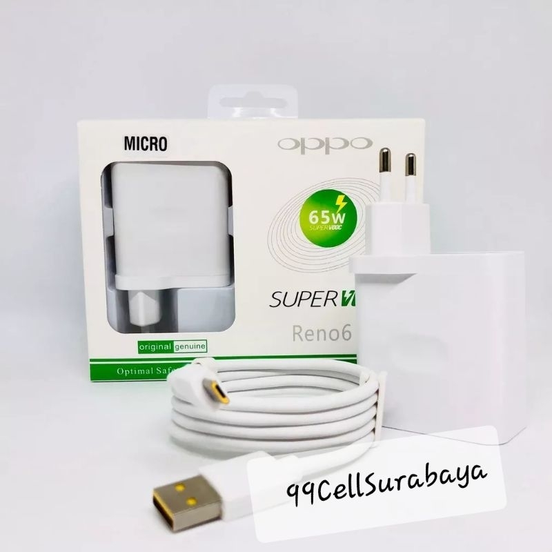 Jual TC | Charger Oppo Reno 6 Pro Micro USB & Type C | Charger Oppo 65W ...
