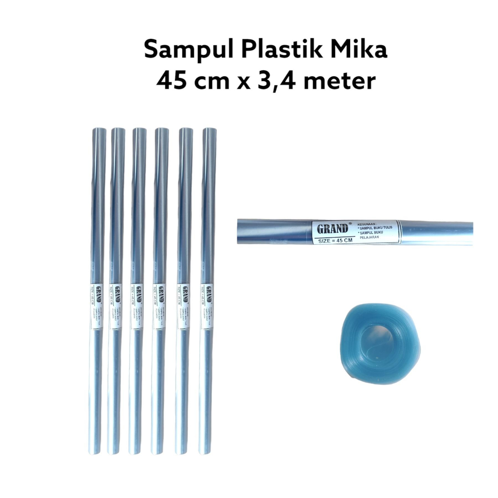 Jual Sampul Plastik Mika Roll Grand 45 Cm X 34 Meter Sampul Lks Folio A4 Sampul Buku Satu 
