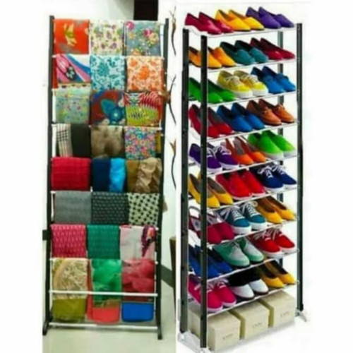 Jual Rak Sepatu Rakit 10 Susun - Murah - Amazing Shoes Rack - Rak Hiajb ...