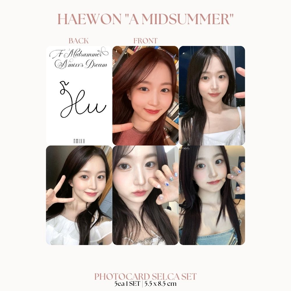 Jual PHOTOCARD NMIXX SELCA A MIDSUMMER 2SISI (ISI 5 PCS + LAMINASI 2 ...