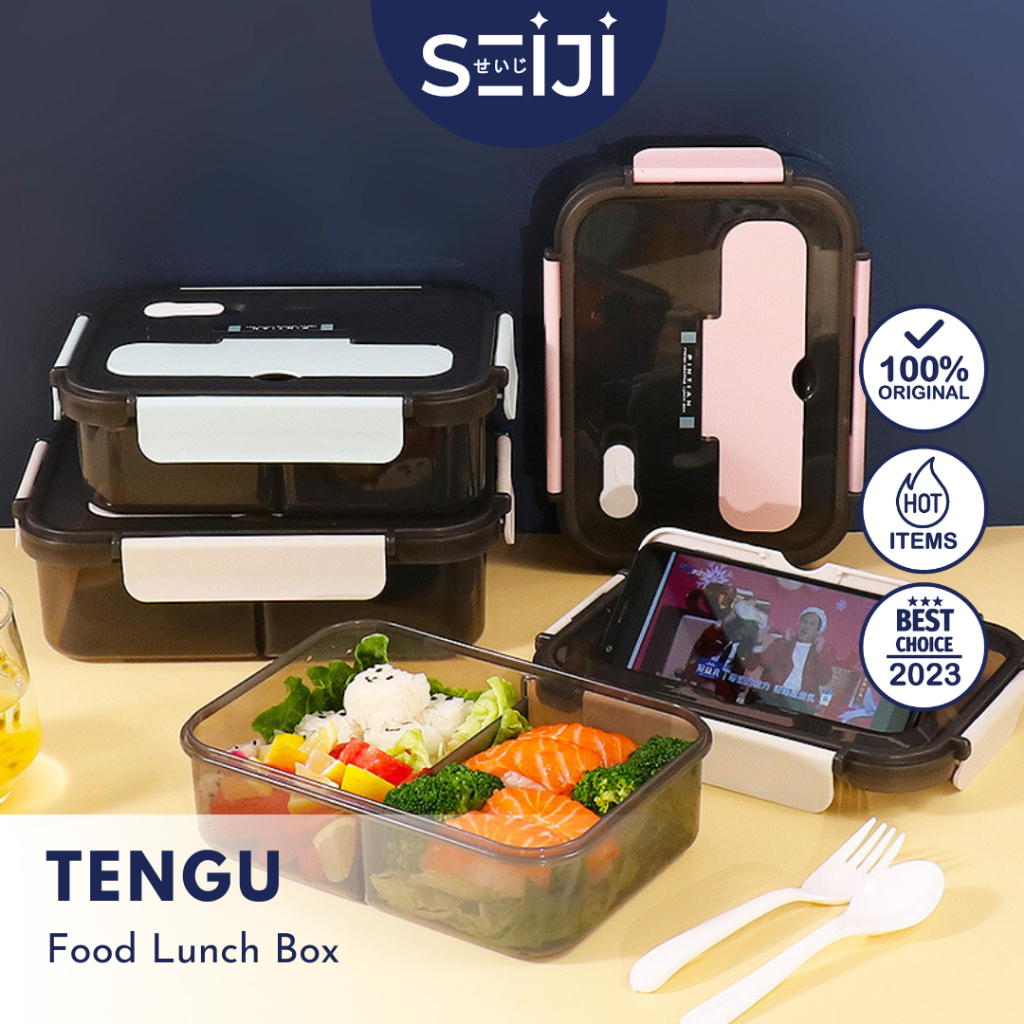 Jual 【SEIJI】TENGU Tempat Makanan Makanan Simple Bento Box Bekal Simpel ...