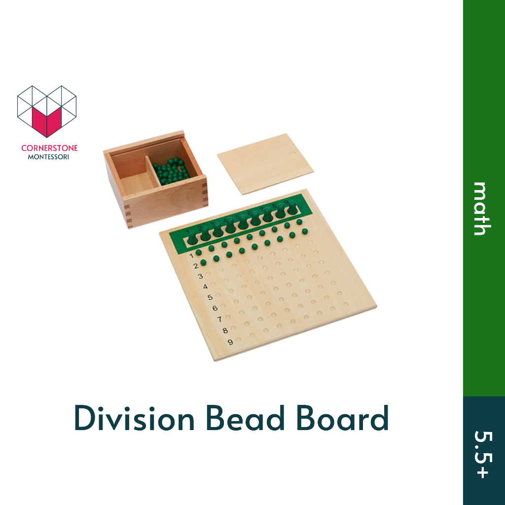Jual Cornerstone Montessori Division Bead Board - Montesori Math Table ...