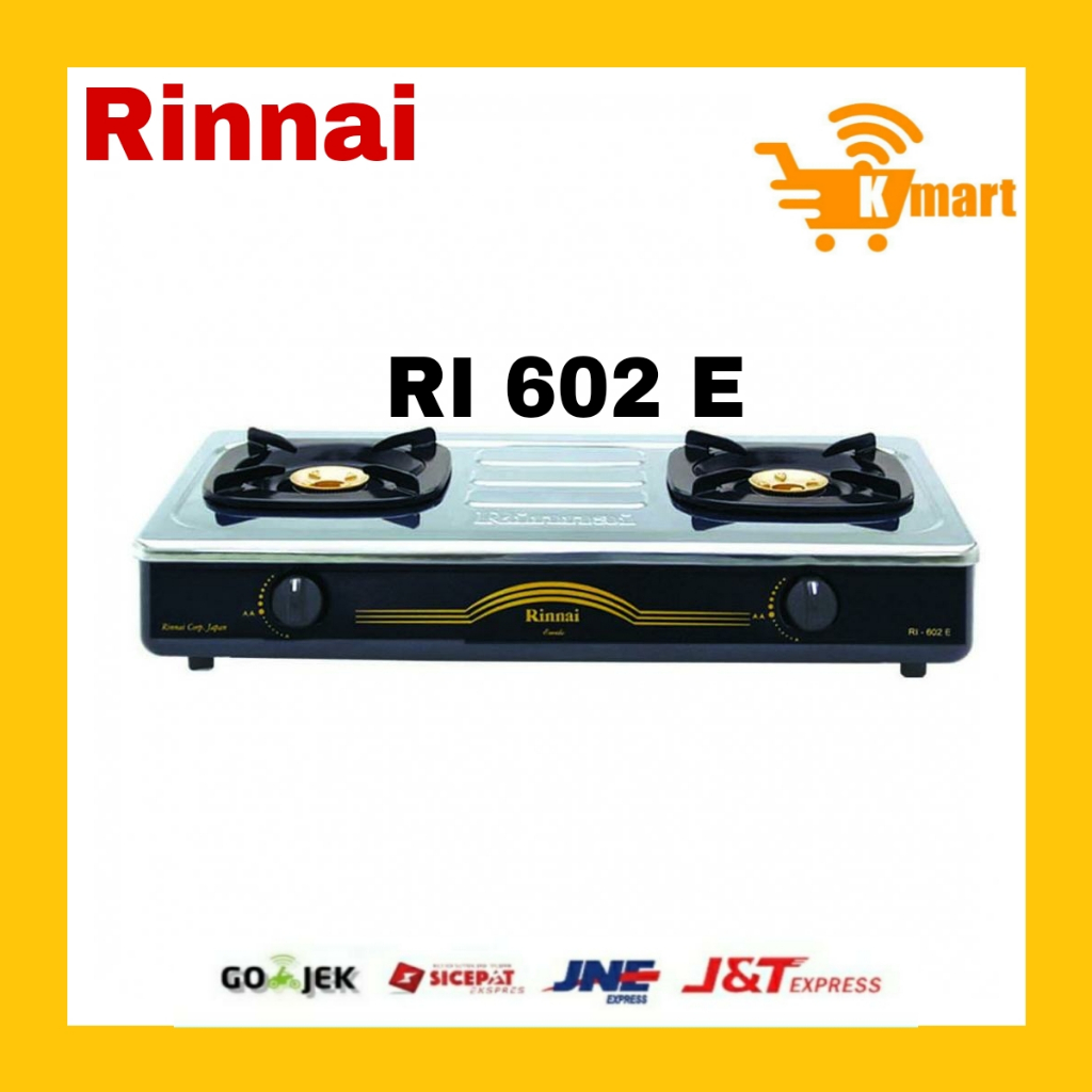 Jual Kompor Gas 2 Tungku Rinnai RI-602E | Shopee Indonesia