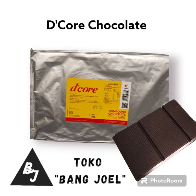 Jual D'Core Chocolate 1kg / Coklat Blok Batangan / Coklat Olahan / Cokelat Compound 1kg | Shopee ...