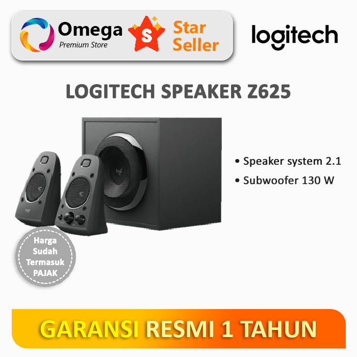 Jual Logitech Z625 2.1 THX Certified Multimedia Speakers System Speaker | Shopee Indonesia