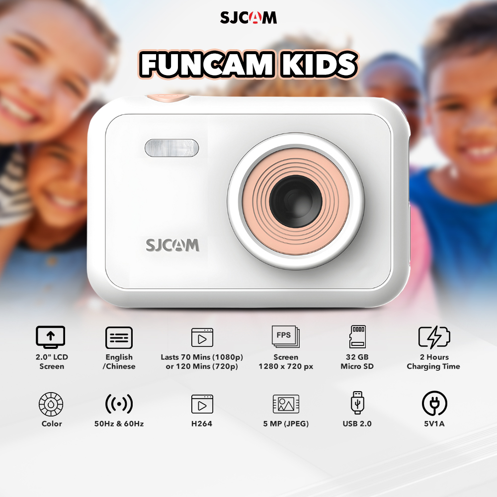 Jual SJCAM FUNCAM KIDS CAMERA kamera mini pocket digital anak-anak kids ...