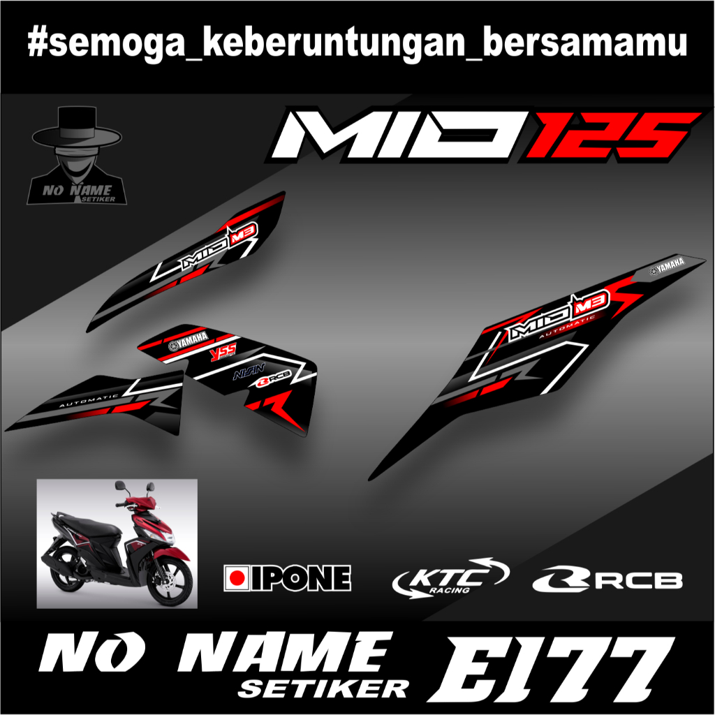 Jual Sticker Striping mio m3 (el77) - decal Stiker setriping Variasi ...