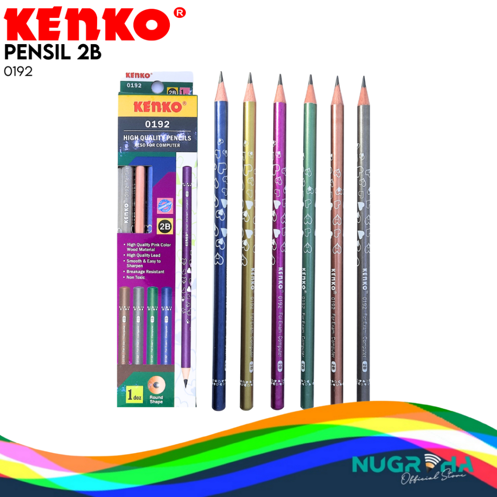 Jual PENSIL KAYU 2B UJIAN KENKO 0192 | Shopee Indonesia
