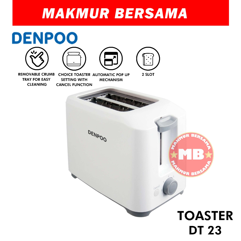 Jual Denpoo Toaster Roti DT 023 D | Shopee Indonesia