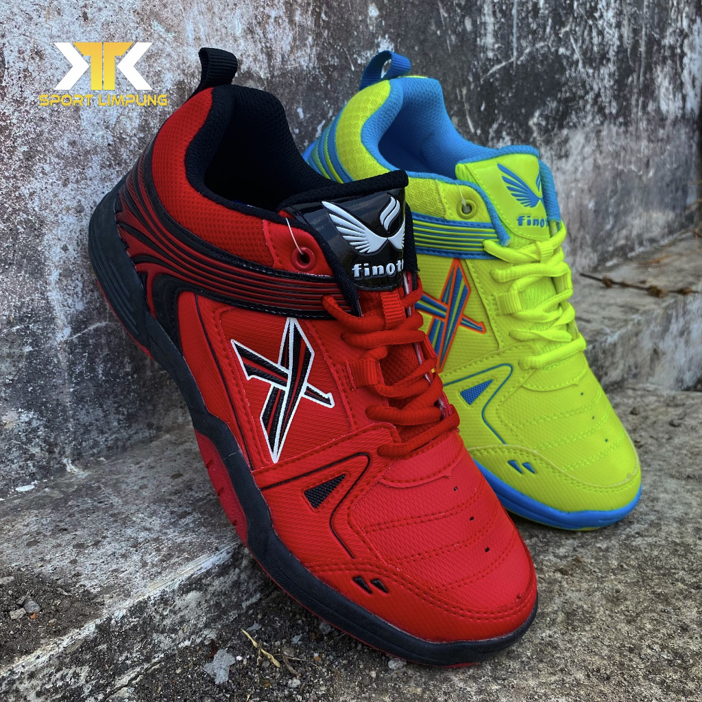 Jual Sepatu Sport Finotty Smash Pria Atau Wanita Hijau Biru Merah Hitam ...