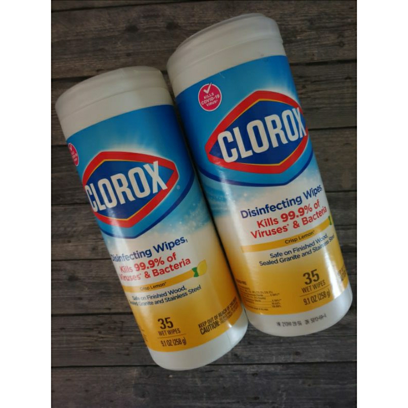 Jual Clorox Wipes Disinfectant Lemon Smell Tissue Basah USA Singapore ...