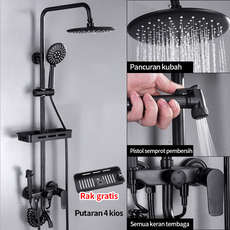 Jual 4 in 1 Set Shower /Shower Set Kamar Mandi 1 Set + Kran Cabang ...